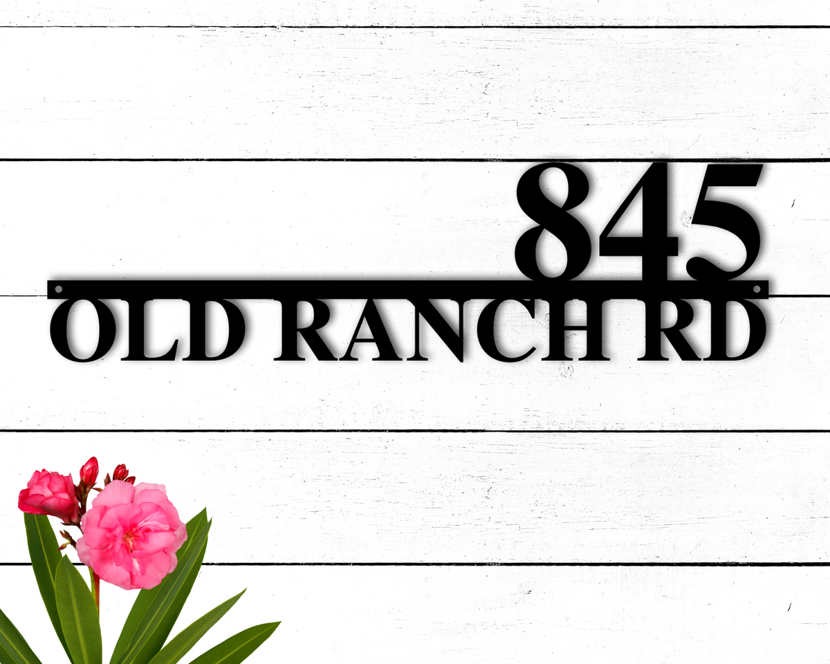 Custom Street Address Sign – Metal Address Signs