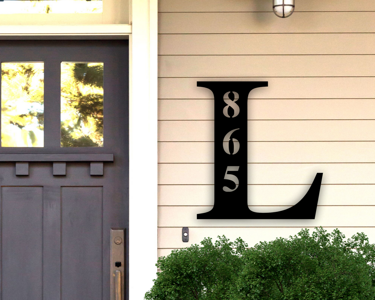 Initial Address Sign – Metal Address Signs