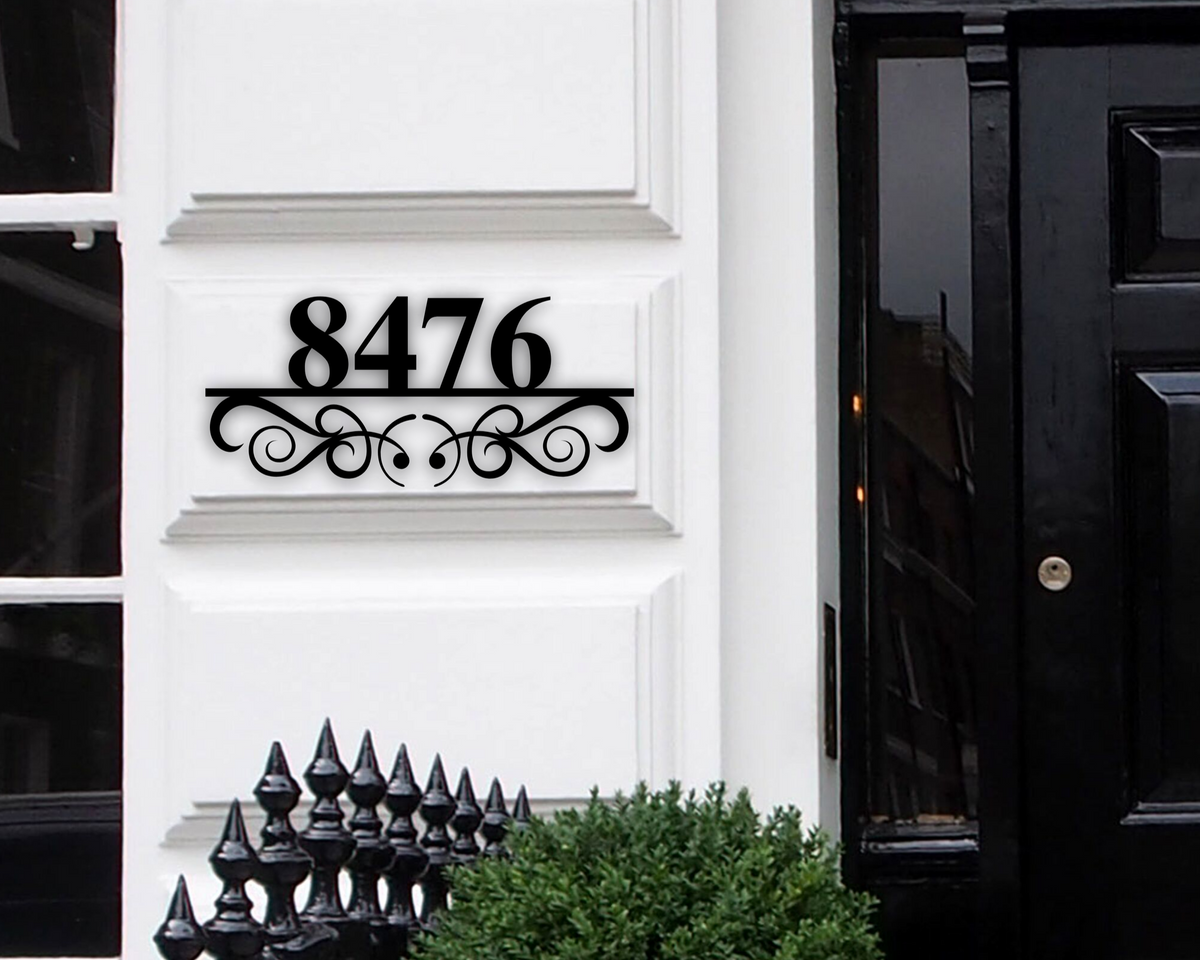 Fancy Address Sign – Metal Address Signs
